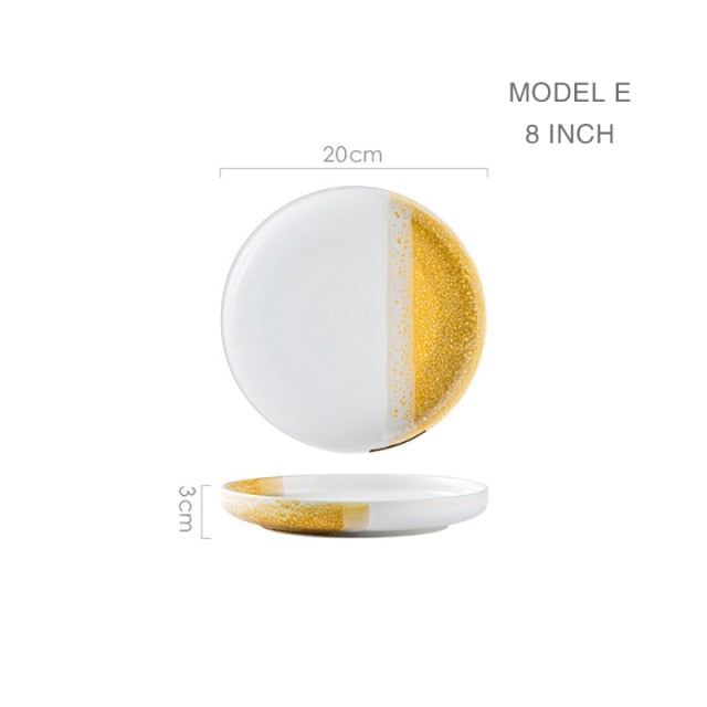 Ceramic Dinnerware Set With Gradient Color – Navagator holding